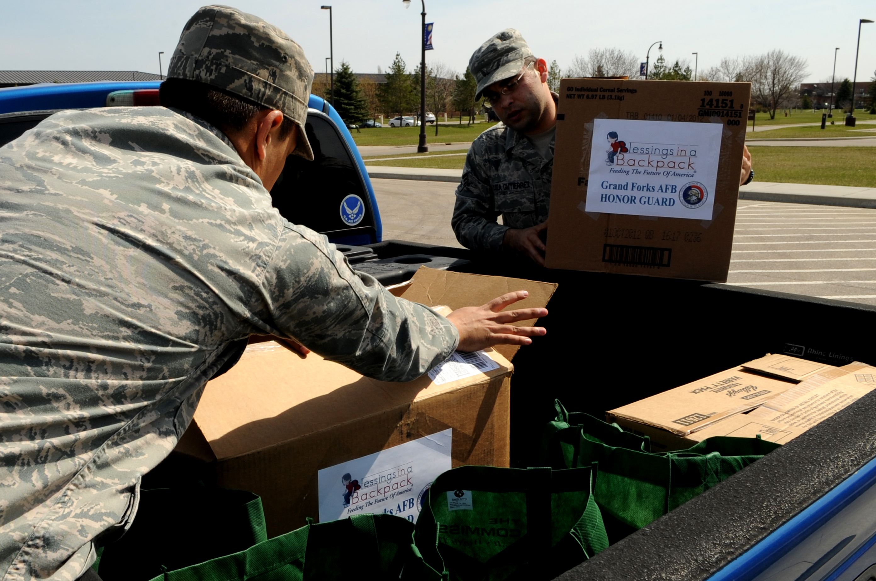 Grand Forks AFB Honor Guard help take a bite out of hunger > Twenty ...