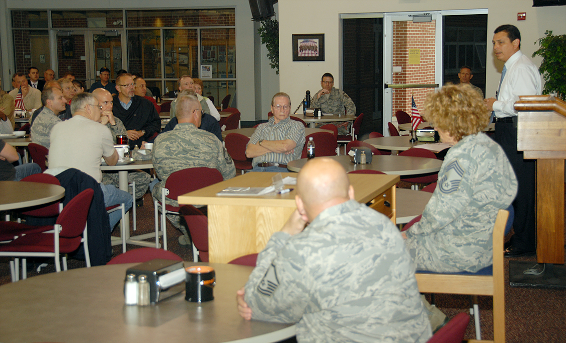 Rep. Austria visits Springfield ANG