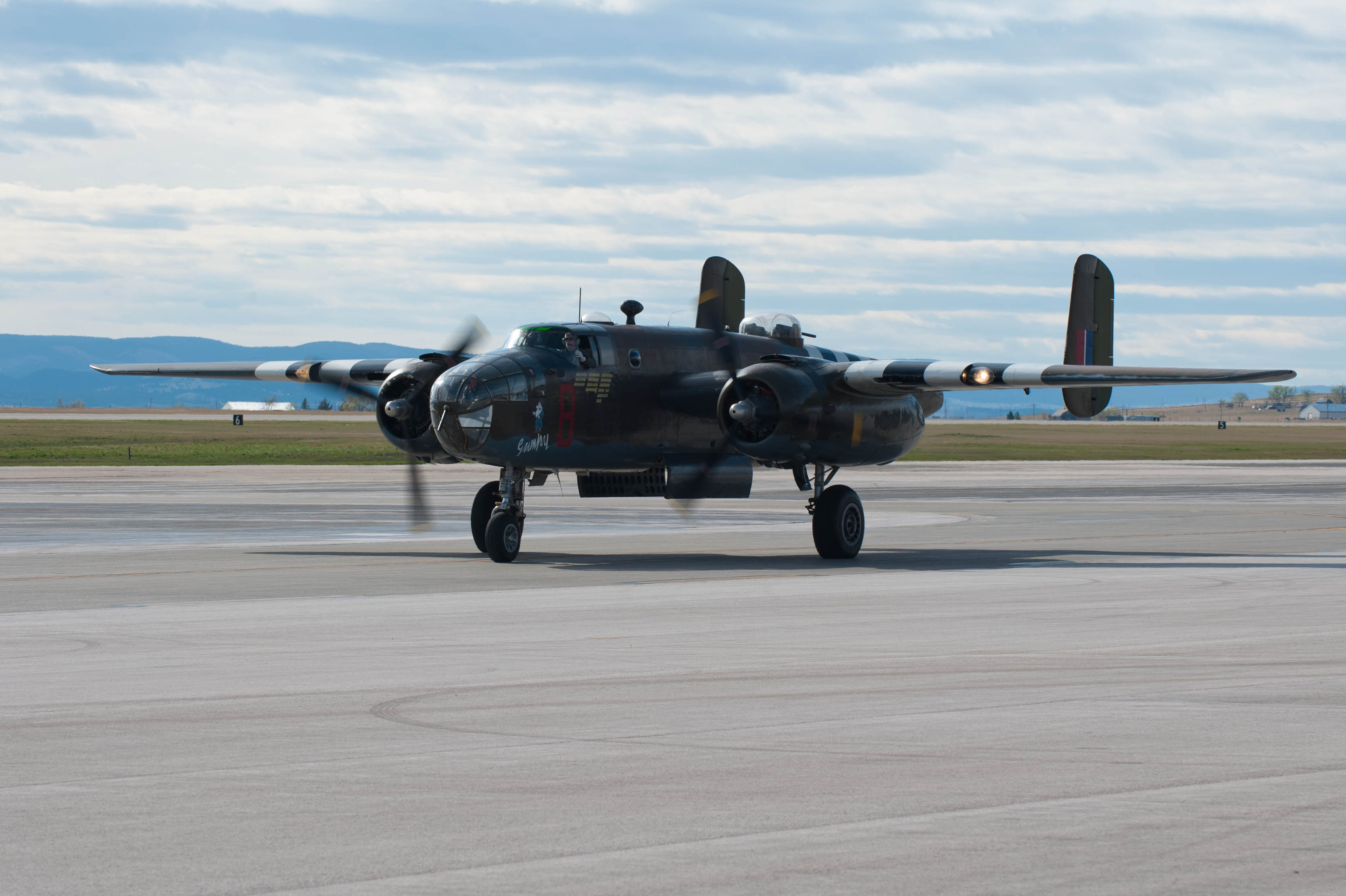 Historic B-25 touches down at Ellsworth > Ellsworth Air Force Base ...