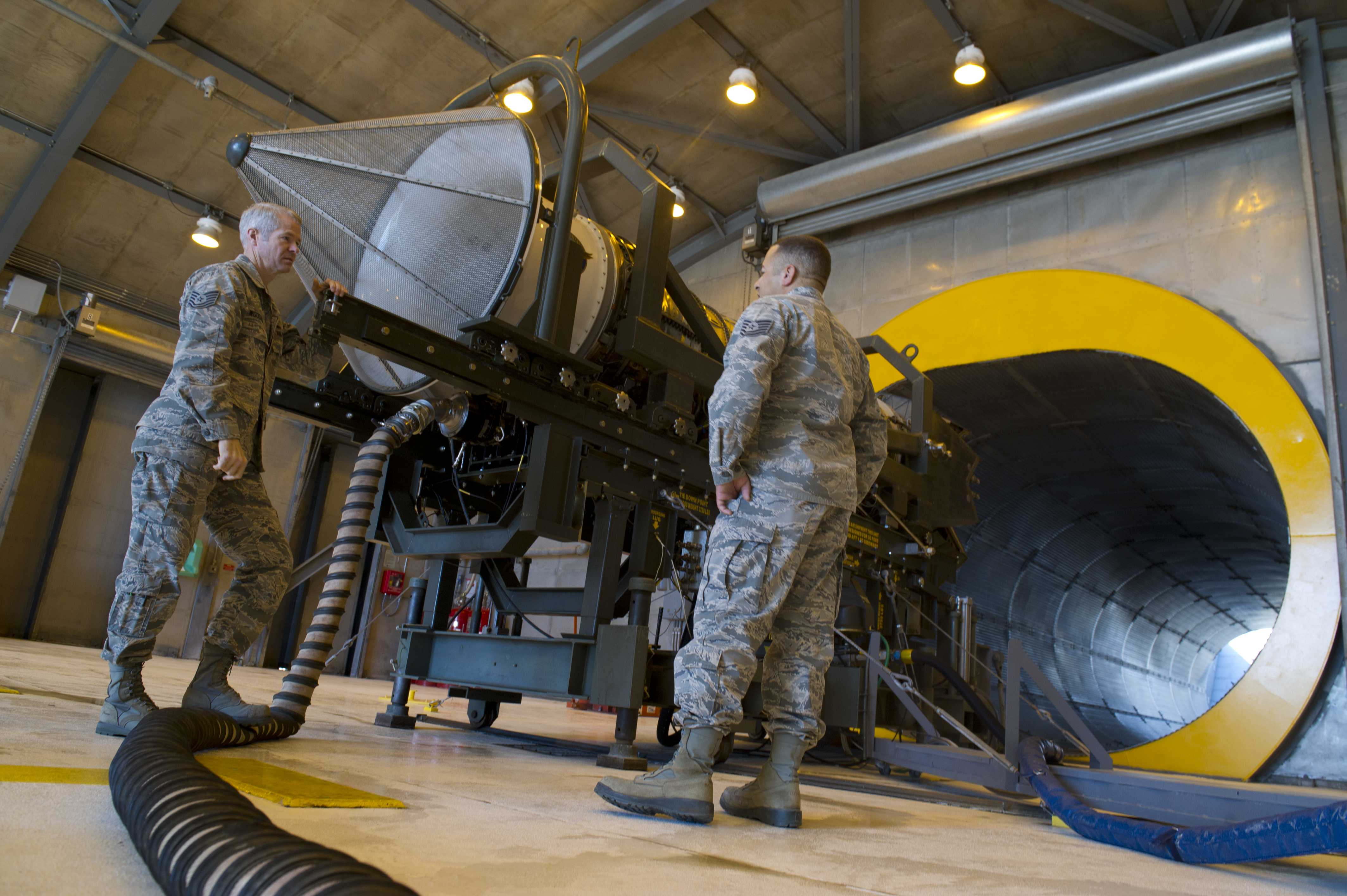 Jet engine test cell ensures F-22 engines are a 'go' > Holloman Air ...
