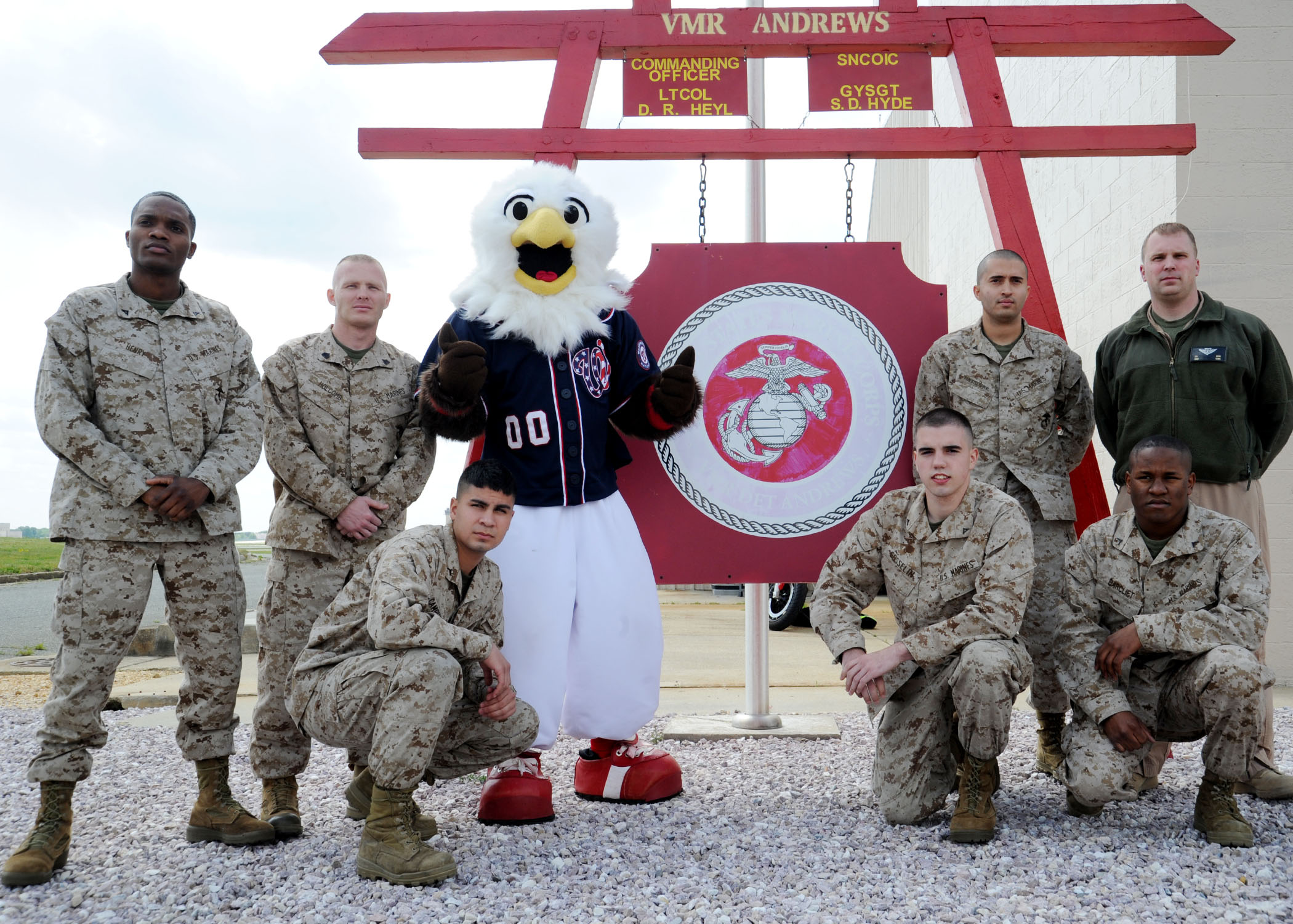 'Full Bird' visits Team Andrews