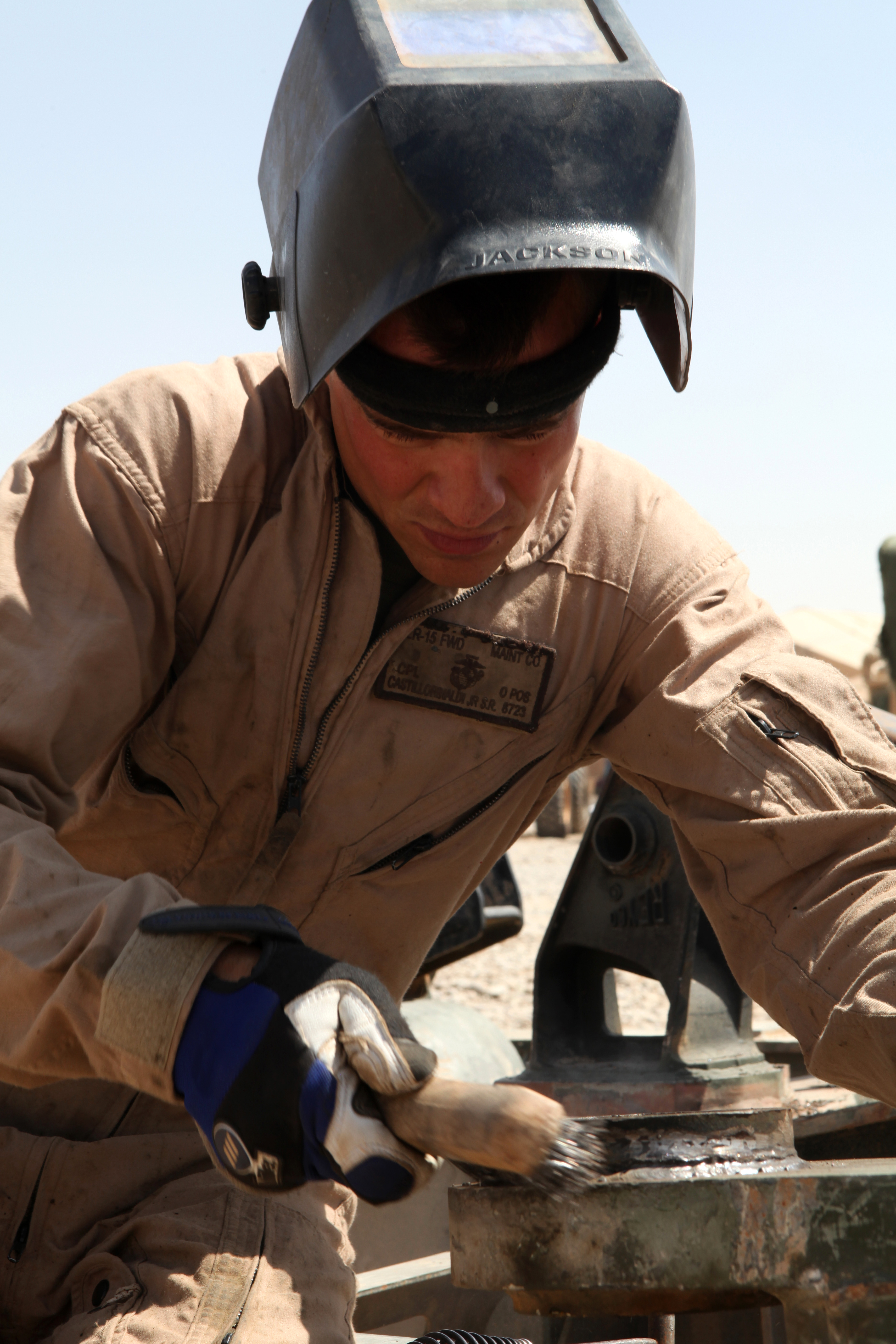 Marine welder keeps heavy-duty trailers operable in Afghanistan, saves ...