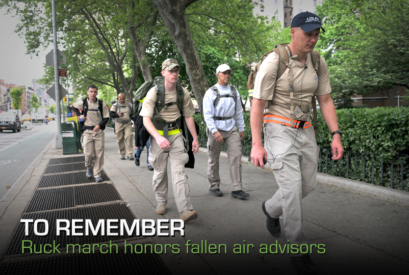 Airmen honor fallen air advisors through ruck march > Air Force ...