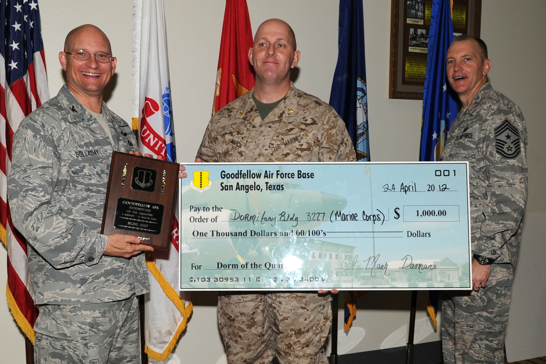 2012 1st Quarter Training Wing Awards > Goodfellow Air Force Base ...