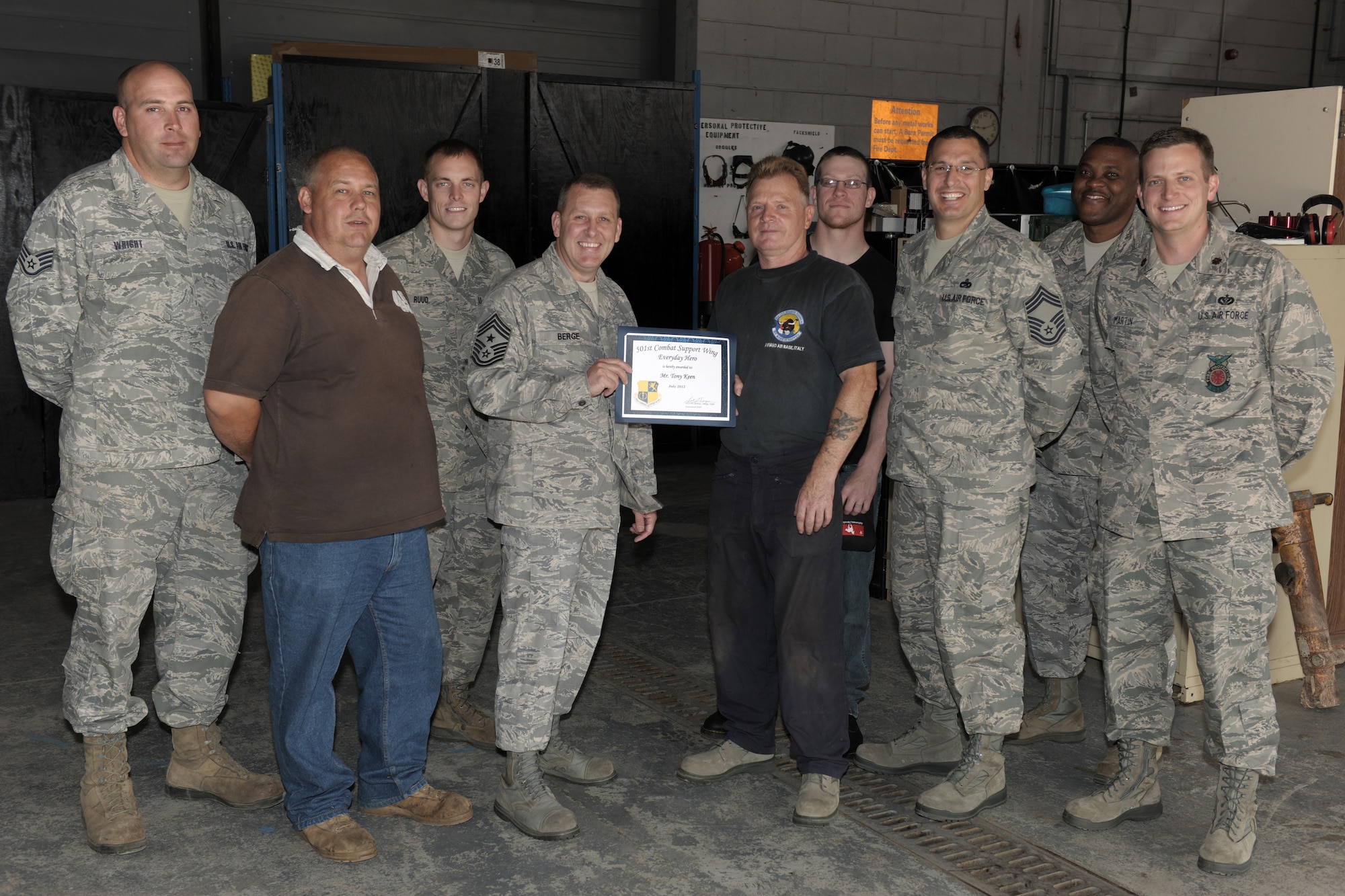 501 CSW Everyday Hero > 501st Combat Support Wing > Article Display