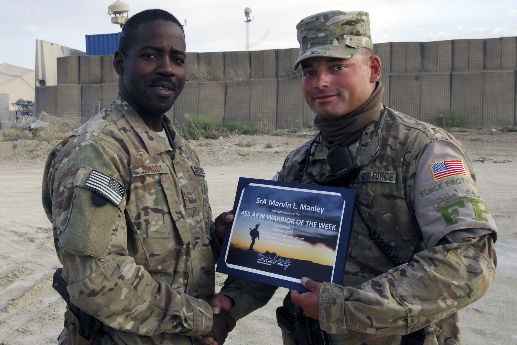 Warrior of the Week/SrA Marvin Manley > U.S. Air Forces Central > Display