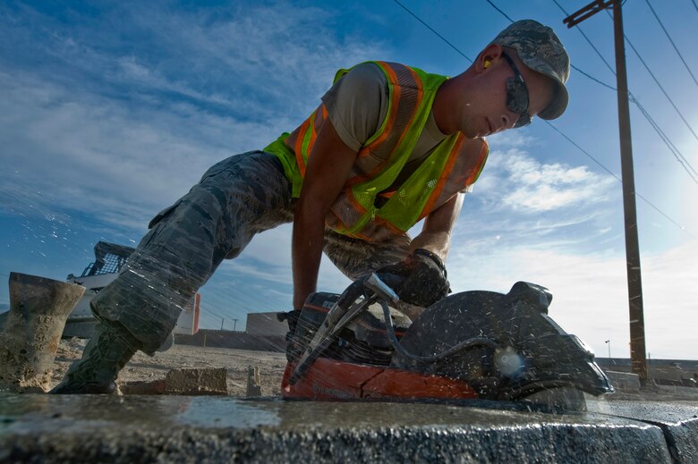 99th Civil Engineer Squadron constructs new parking lot > Nellis Air ...