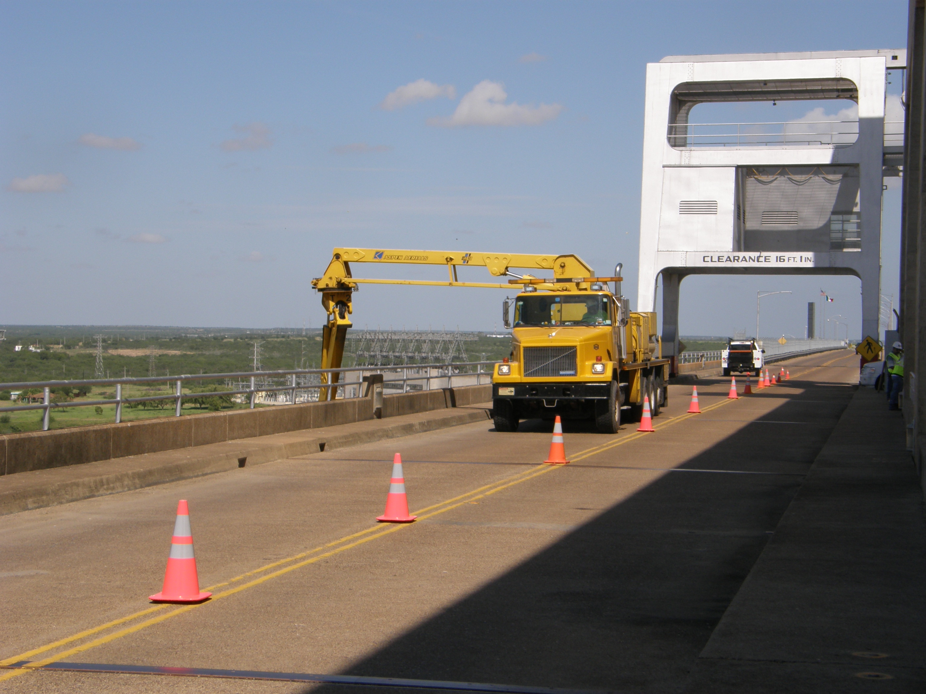 Bridge Safety Program bridge inspection of Falcon Dam in Starr County ...