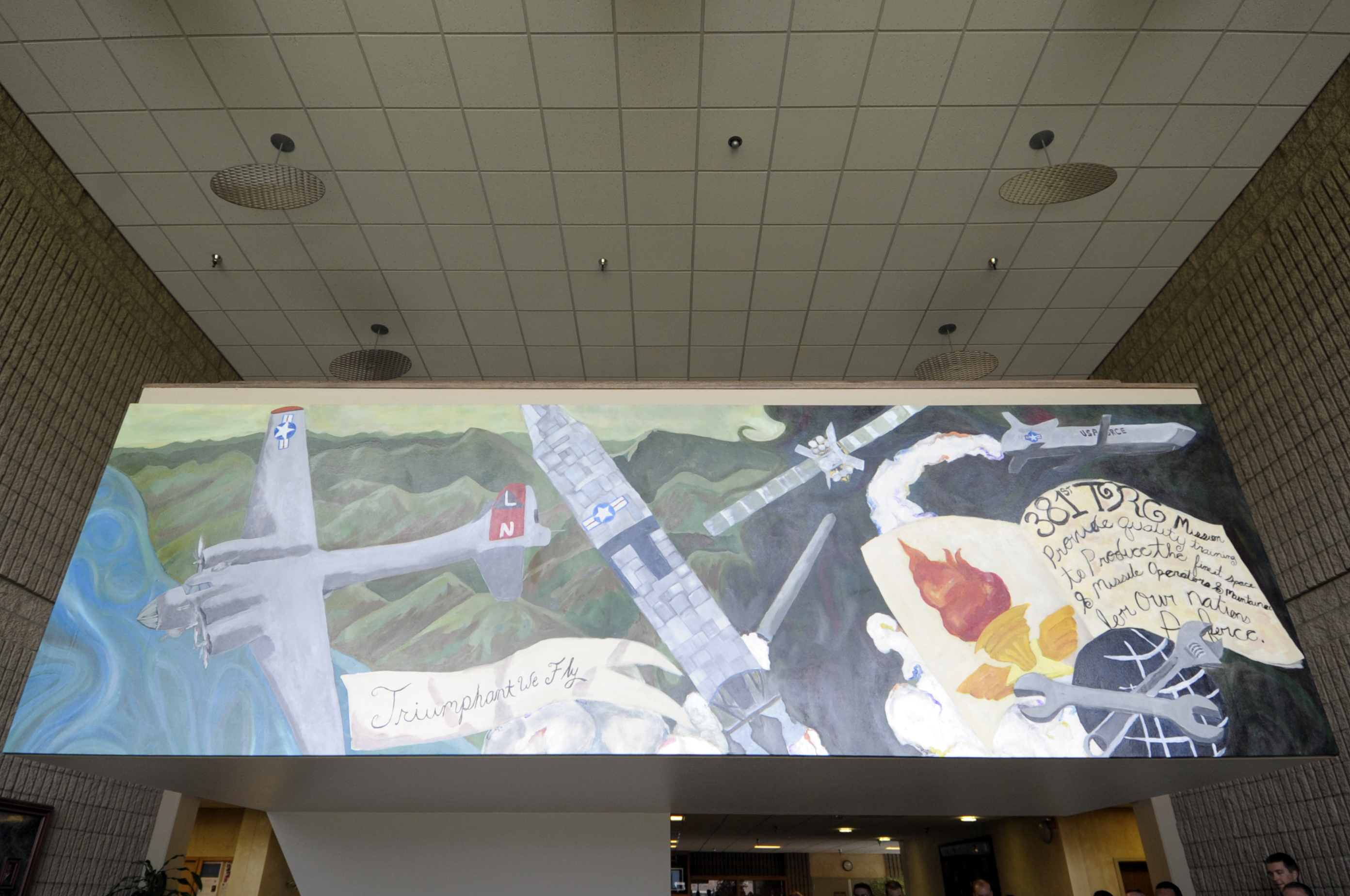 381st Training Group unveils historic mural