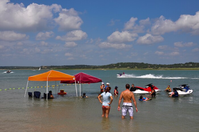 Wounded service members and their families enjoyed a fun day at Lake ...