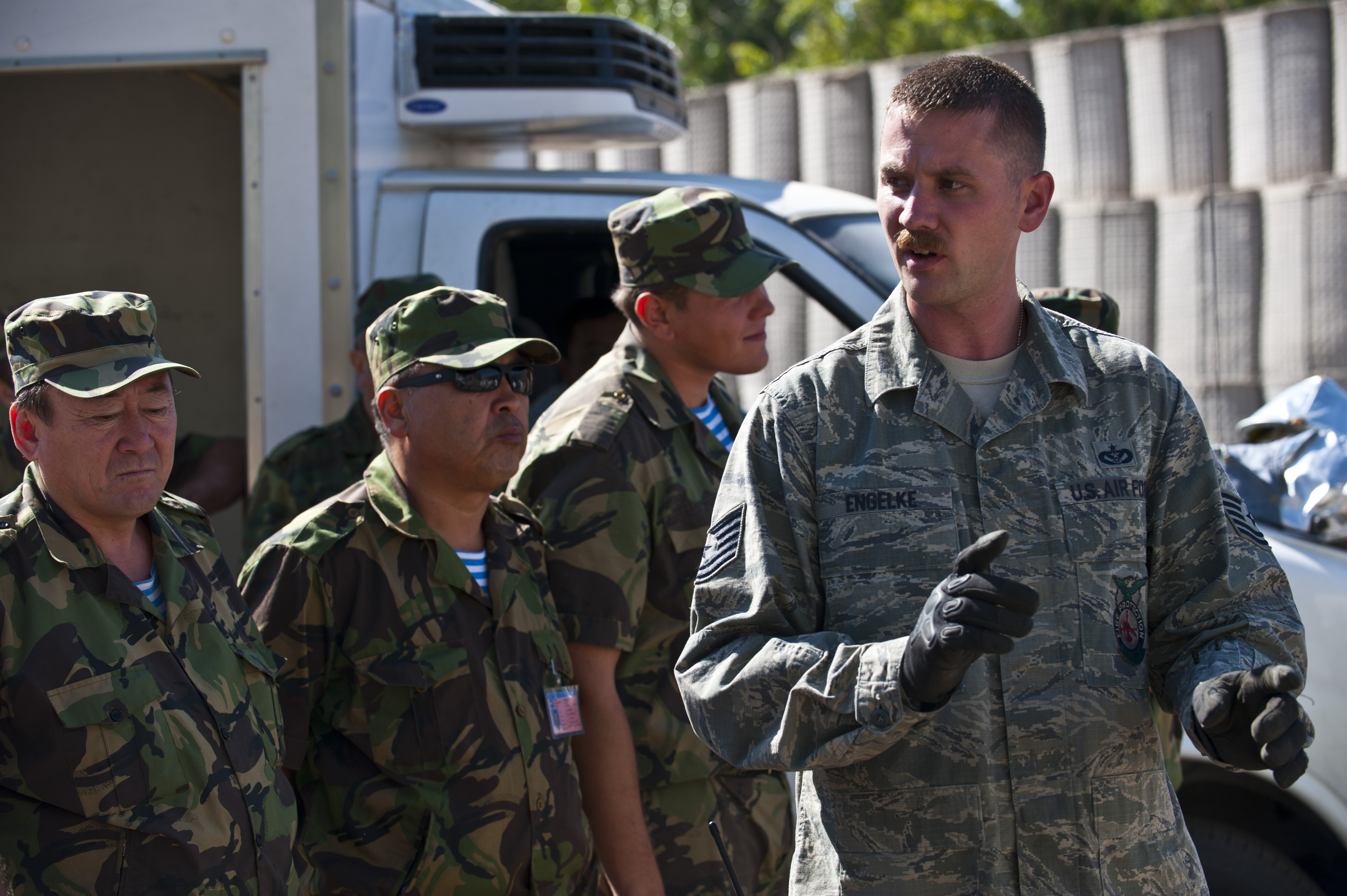 Fairchild deployed: Manas, Kyrgyz Republic firefighters train to save ...