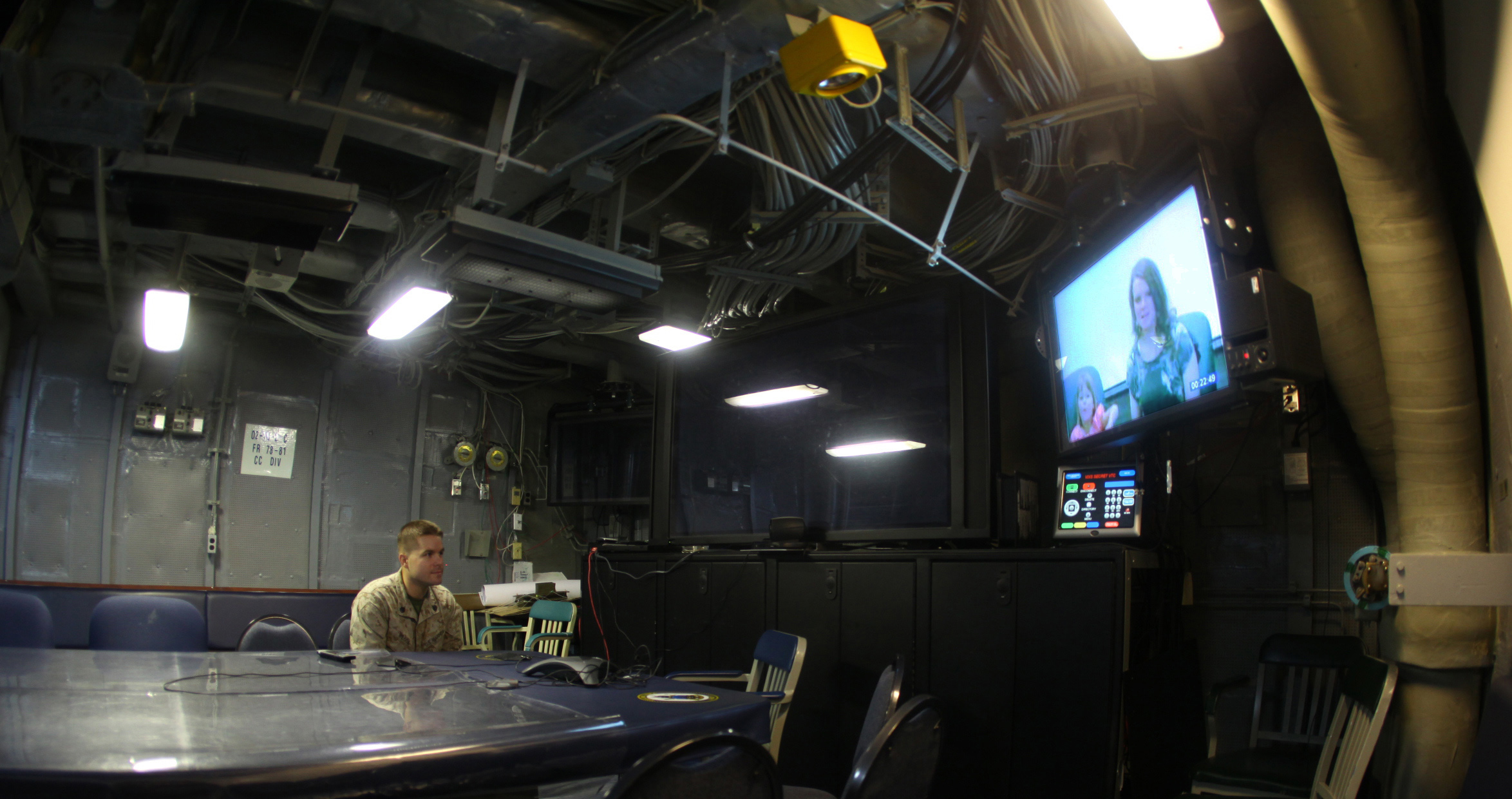 U.S. Marines, Sailors connect with families through video ...