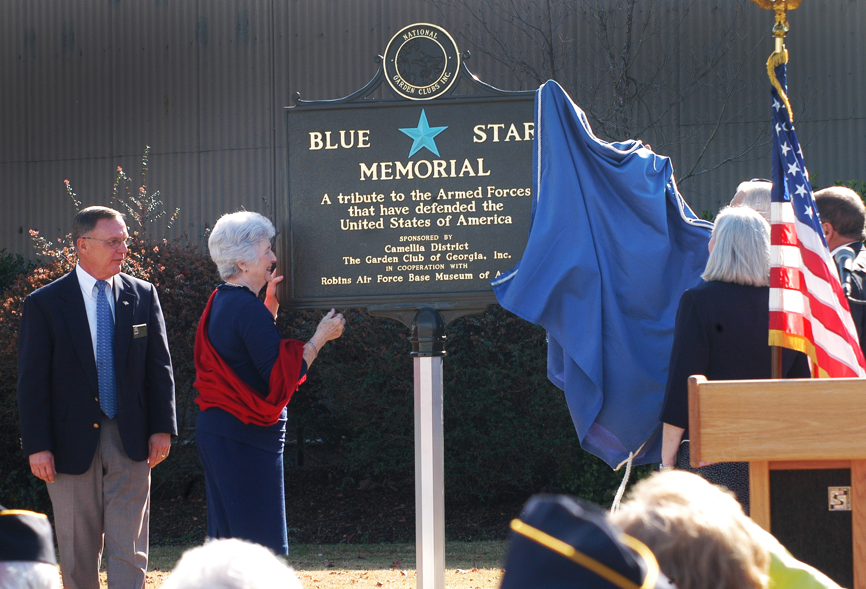 Blue Star Memorial Marker
