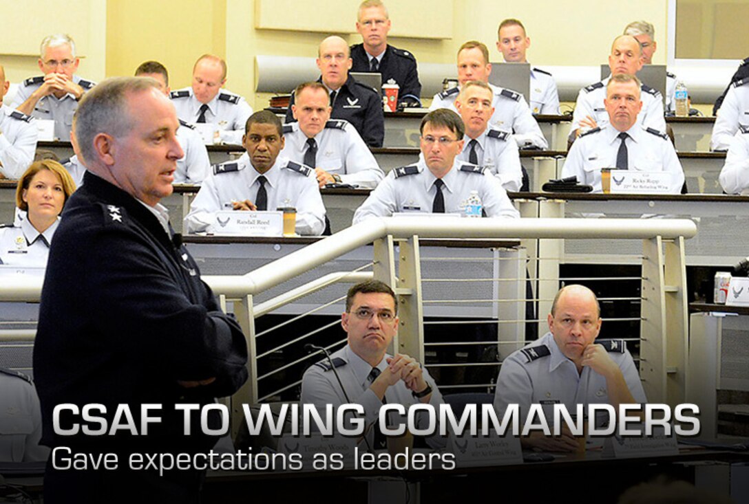 CSAF to wing commanders
