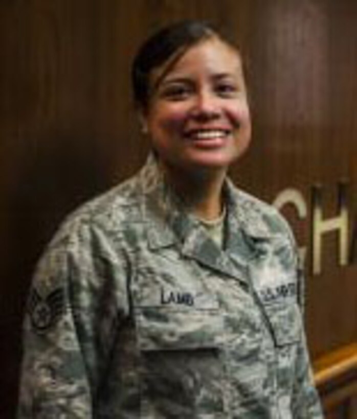 Air Force Staff Sgt. Katherine Lamb, knowledge operations manager at ...