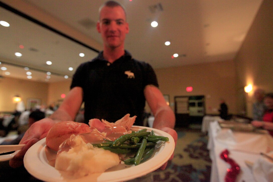 Adopt-a-Marine dinner brings holiday joy