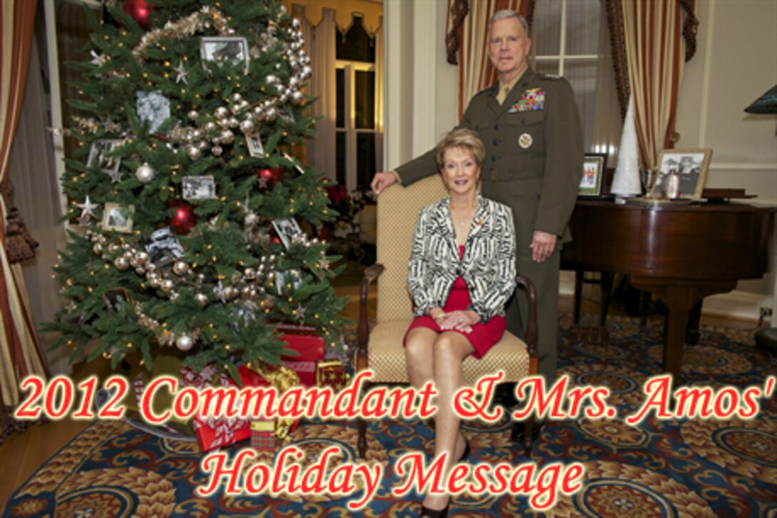 2012 Commandant & Mrs. Amos' Holiday Message