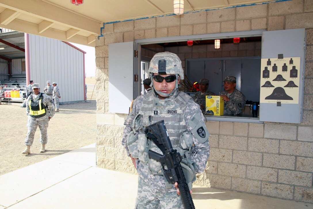 Army Capt. Thoeuth Duong, a California National Guardsman serving with ...
