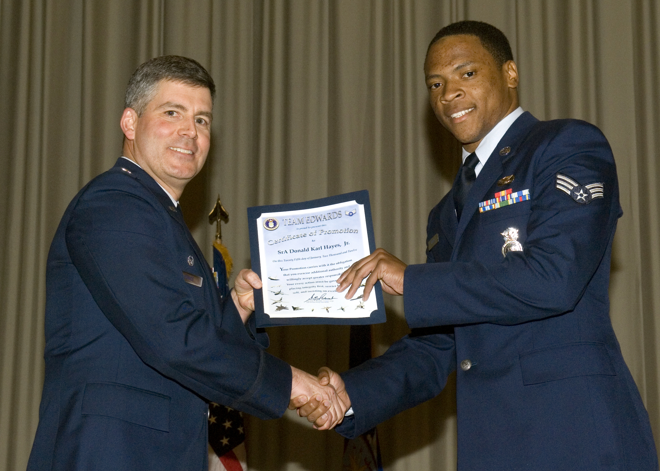 Team Edwards celebrates January, February promotions > Edwards Air ...