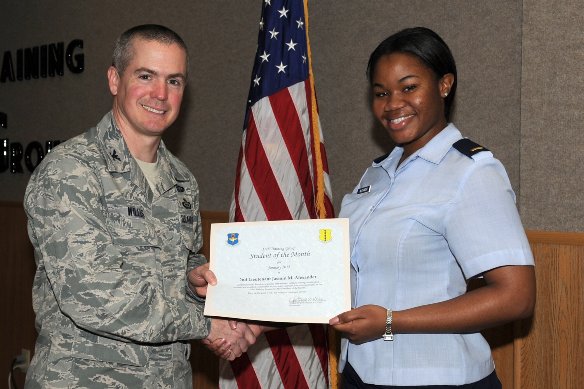 Students of the Month > Goodfellow Air Force Base > Article Display
