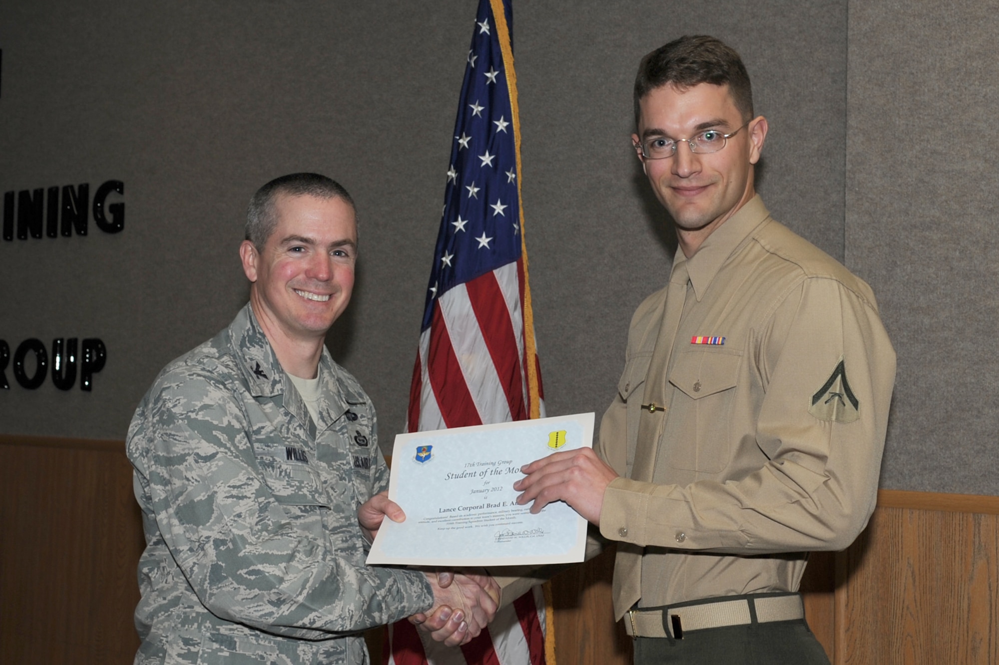 Students of the Month > Goodfellow Air Force Base > Article Display