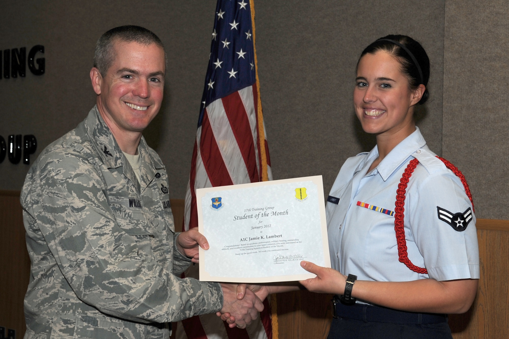 Students of the Month > Goodfellow Air Force Base > Article Display