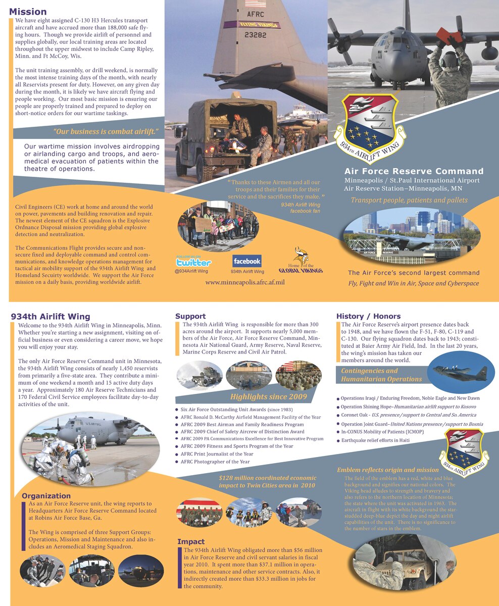 2011 Welcome Brochure > Minneapolis-St Paul Air Reserve Station ...