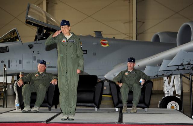 358th Fighter Squadron Change of Command ceremony