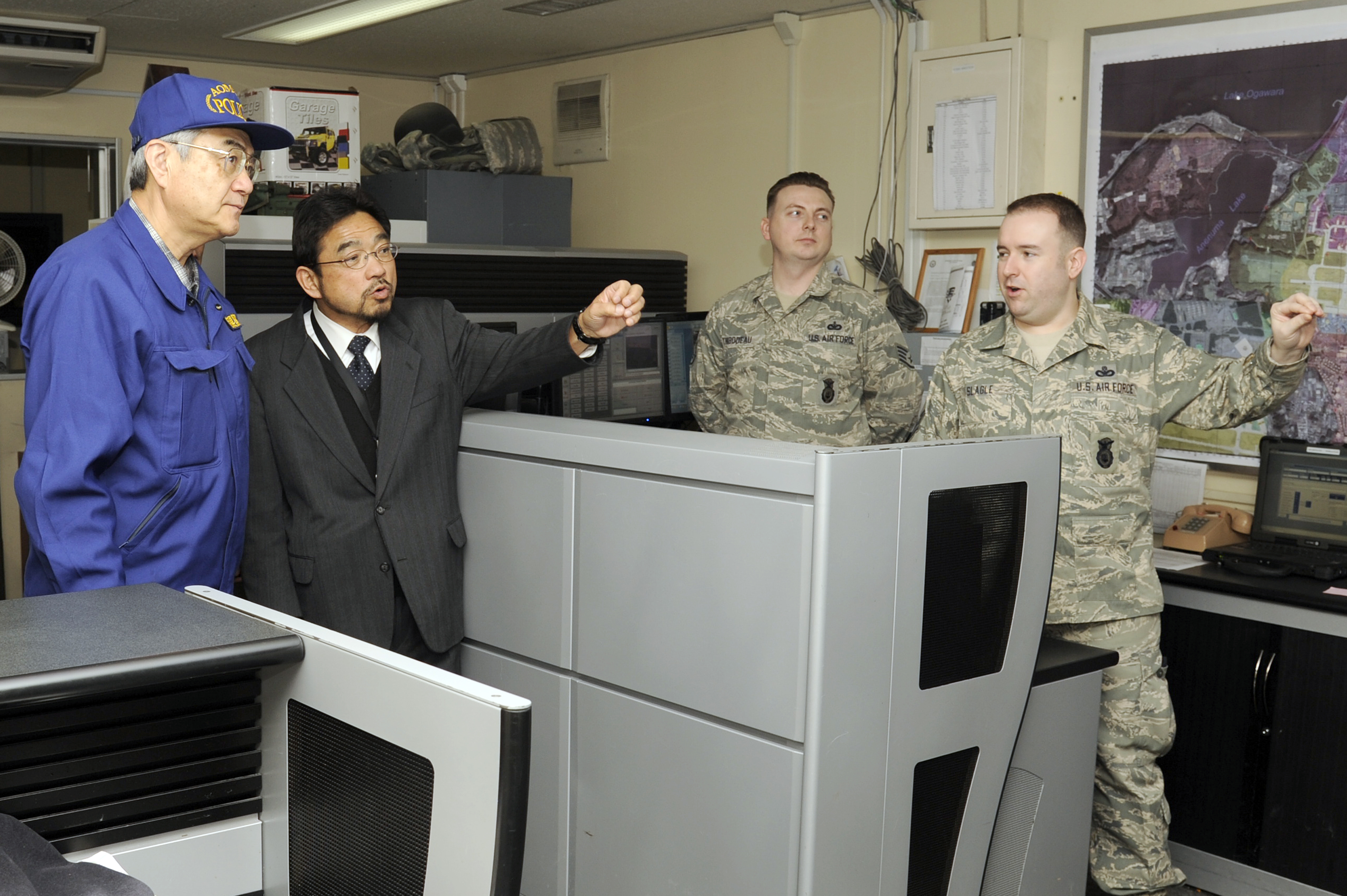 Local cities' police leaders visit SFS