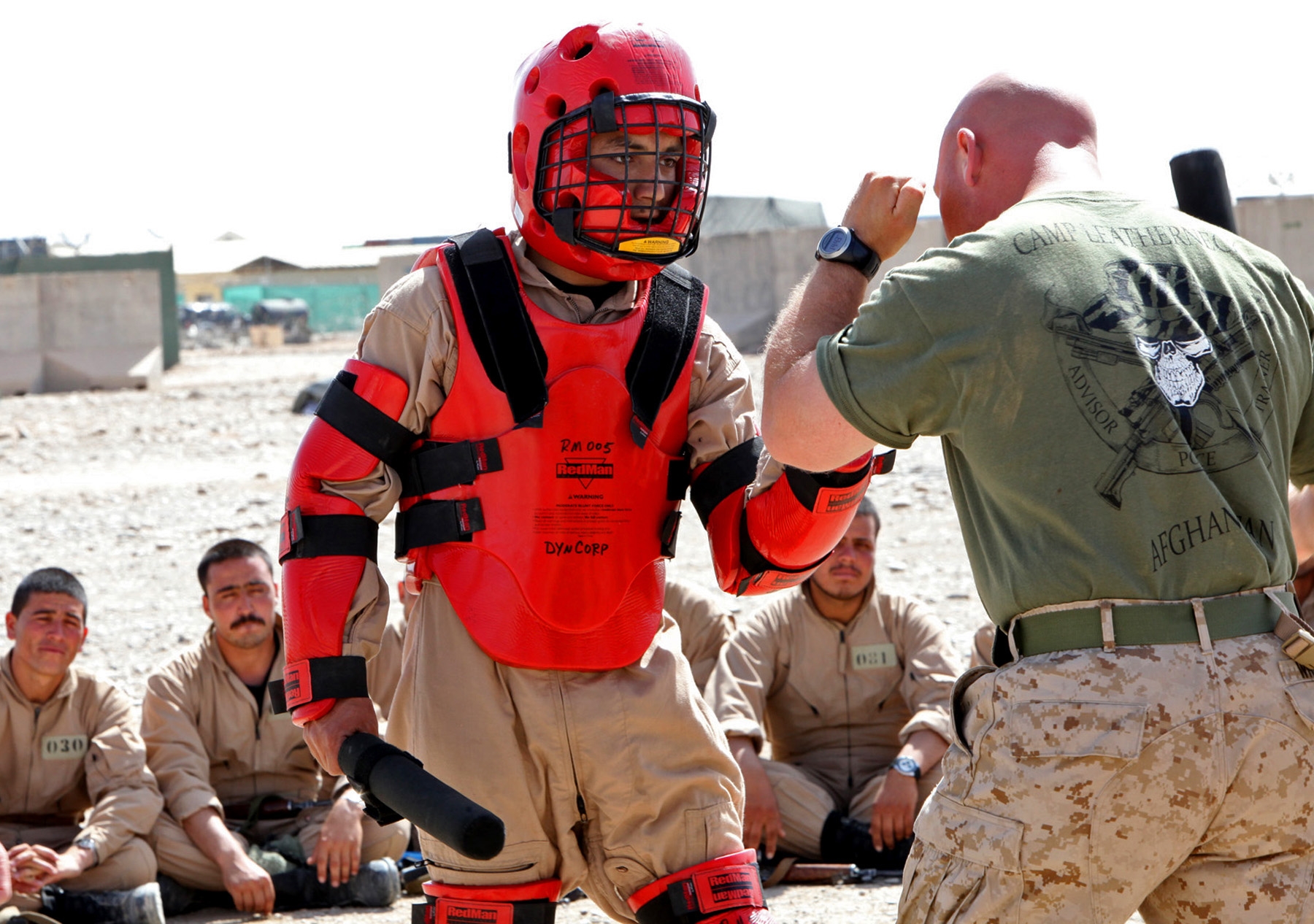 Staff Sgt. Chad Whitehead (right), the team three staff noncommissioned ...