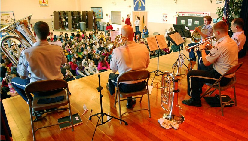 Heritage Brass 'sounds off' in Hampton schools > Joint Base Langley ...
