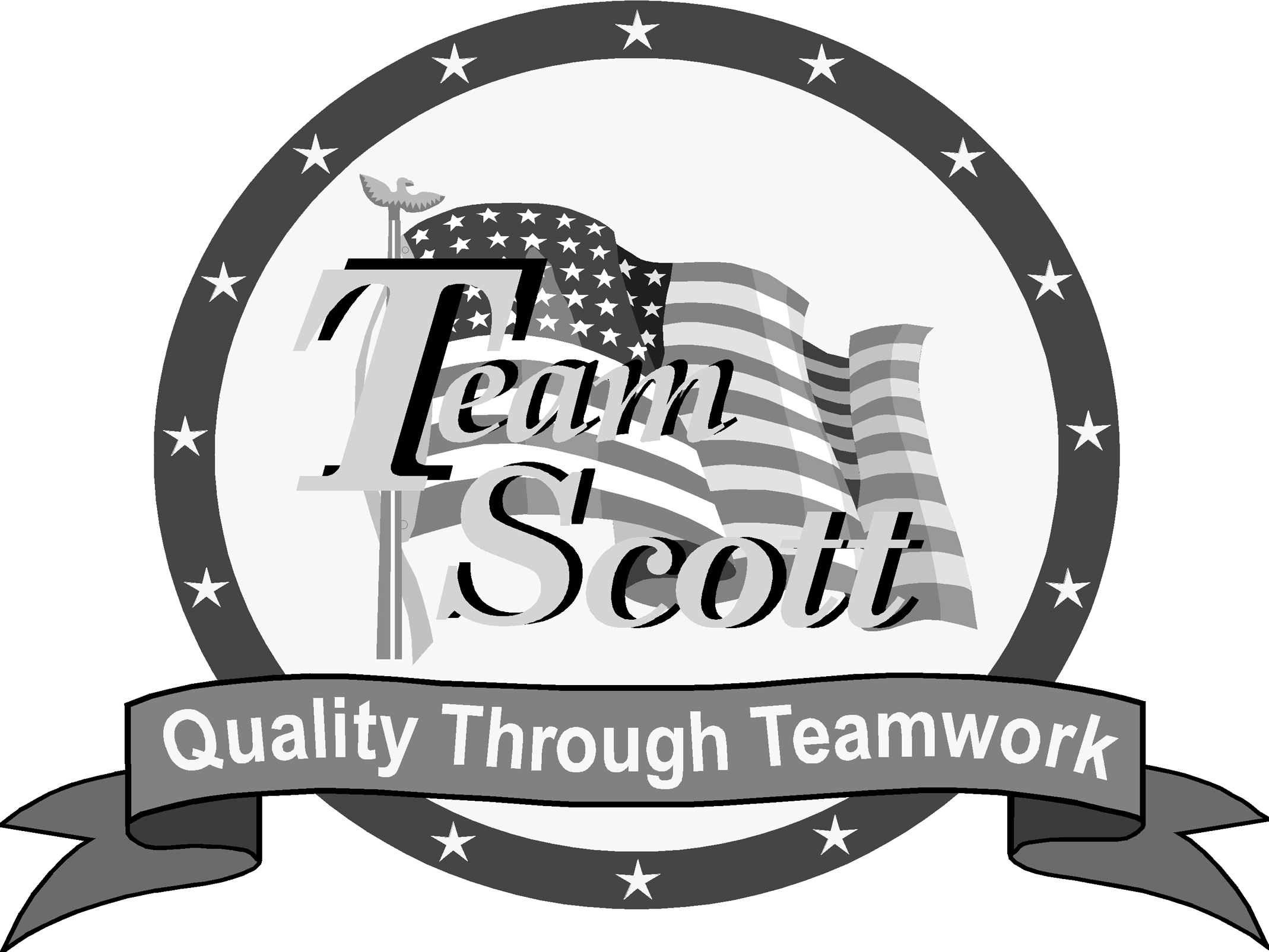 Team Scott BW emblem 5x7 300dpi