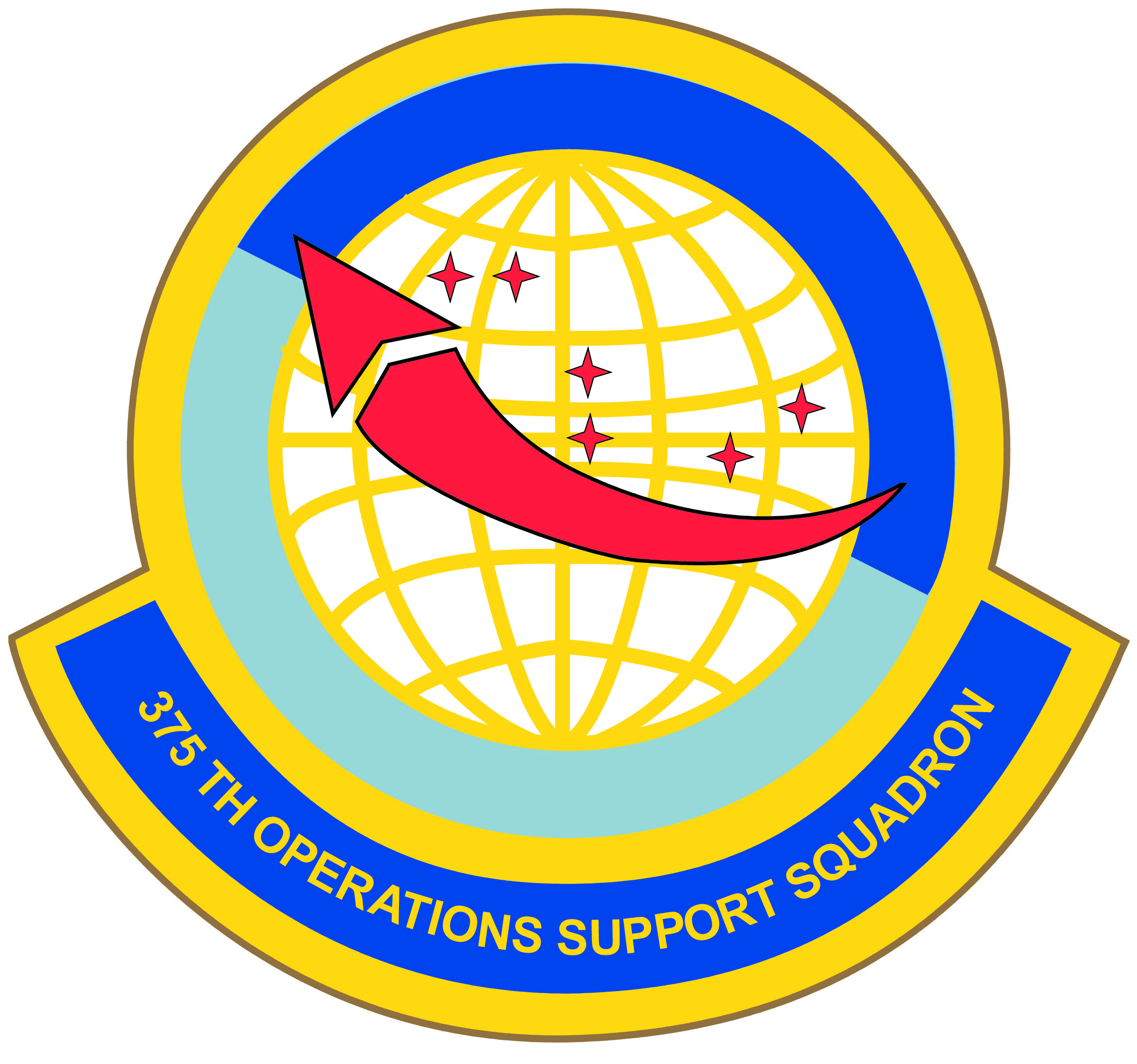 375th Operations Support Squadron emblem 8x8 300dpi