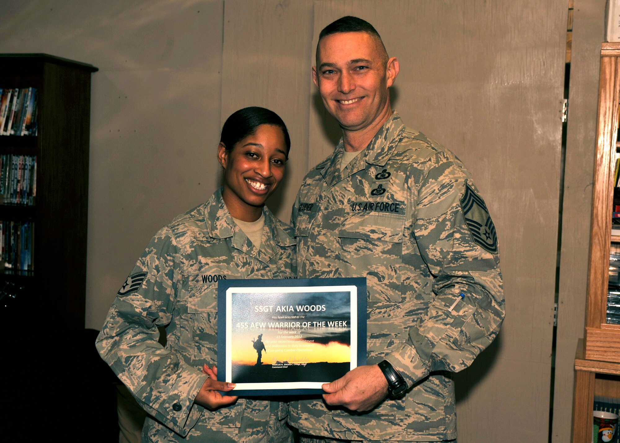 Warrior of the Week/SSgt Akia Woods > U.S. Air Forces Central > Display