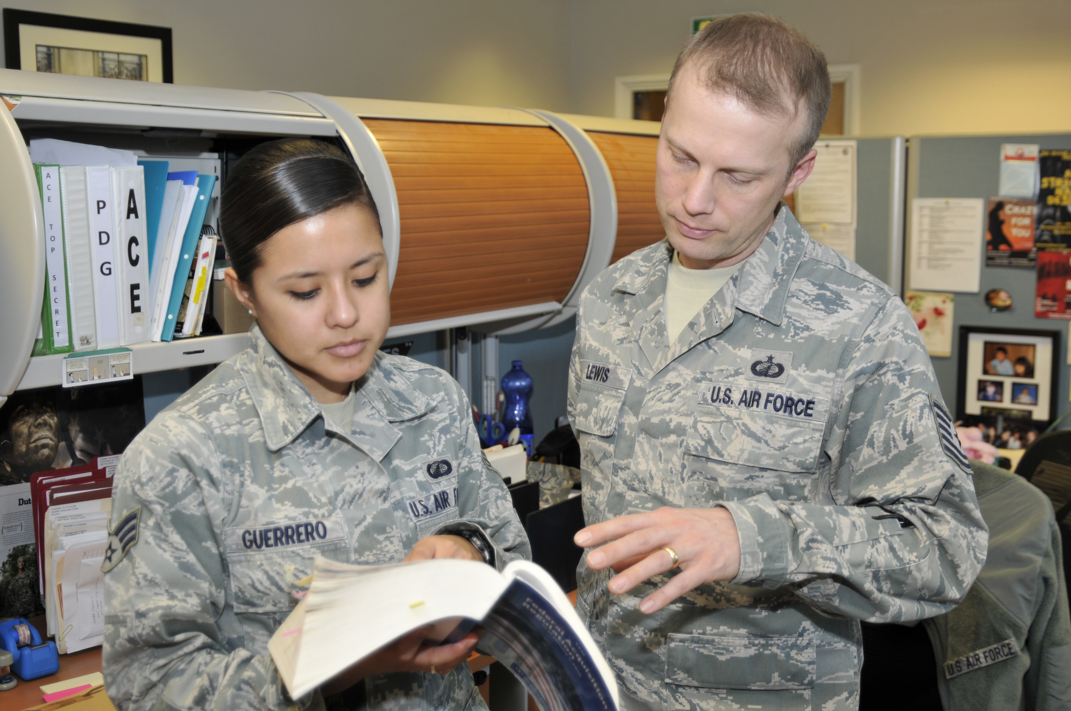 Contracting specialist displays "Service Before Self"