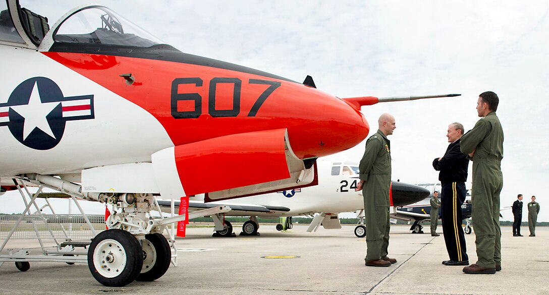 U.S. Navy Training Air Wing 6 and U.S. Air Force 479th Flying Training Group instructors and ...