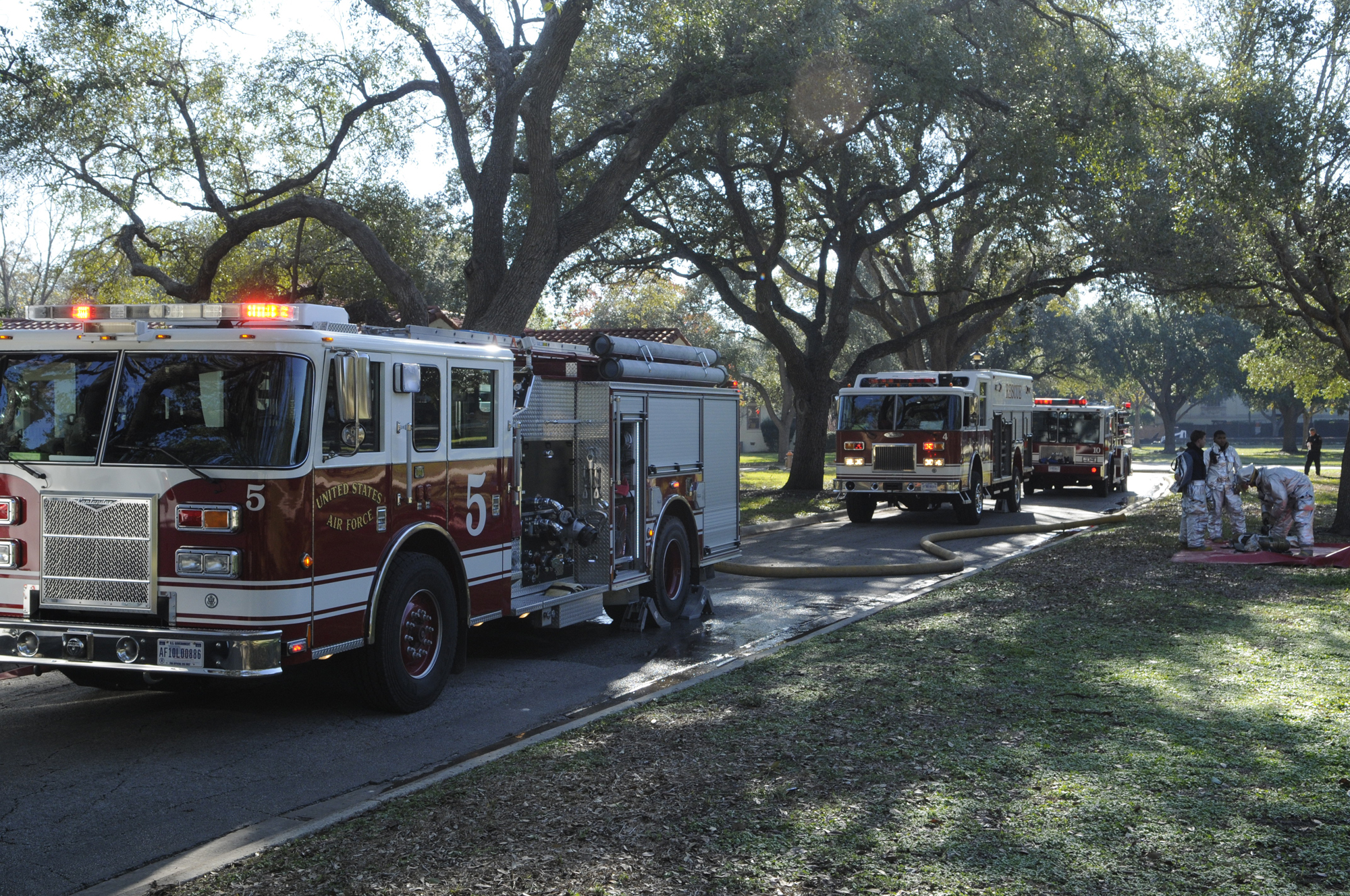 JBSA-Randolph firefighters bring heat during training exercise
