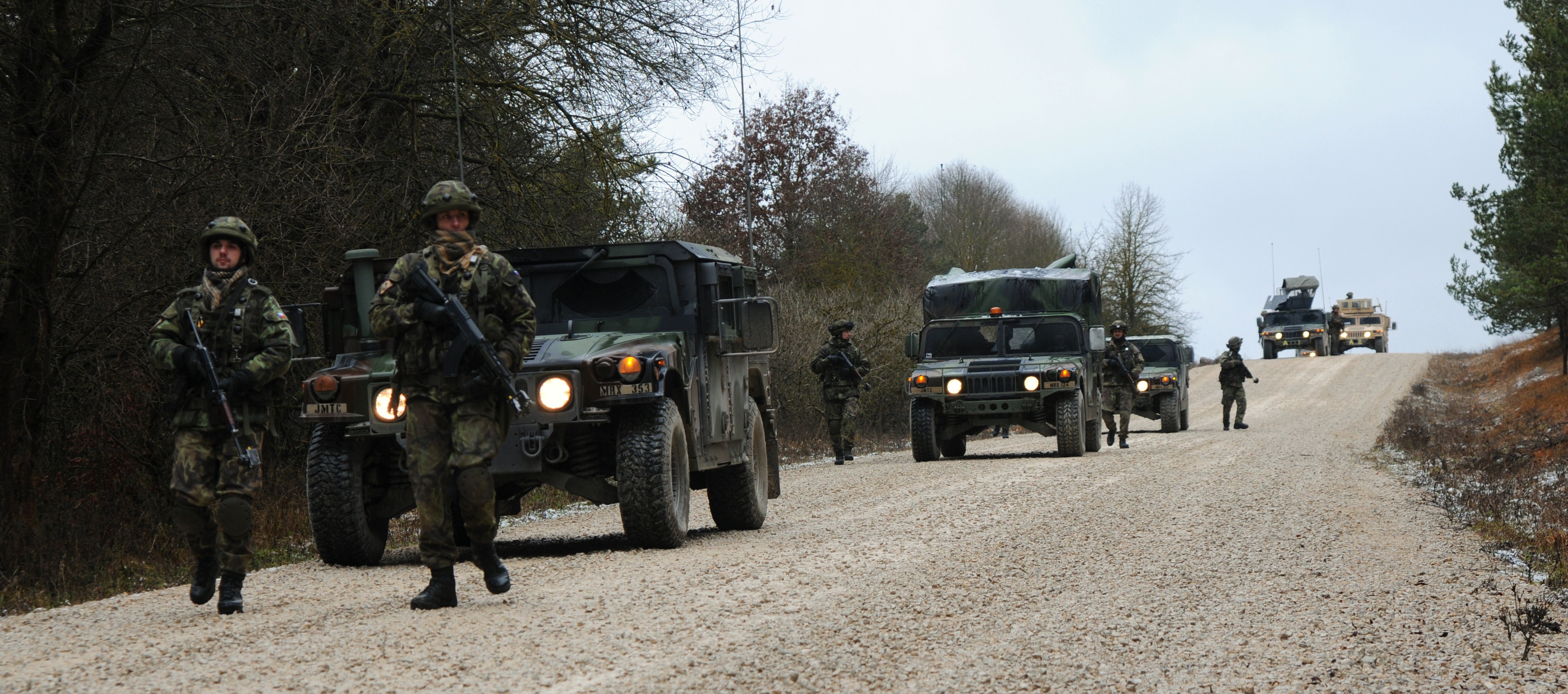 German and Czech soldiers from an operational mentor and liaison team ...