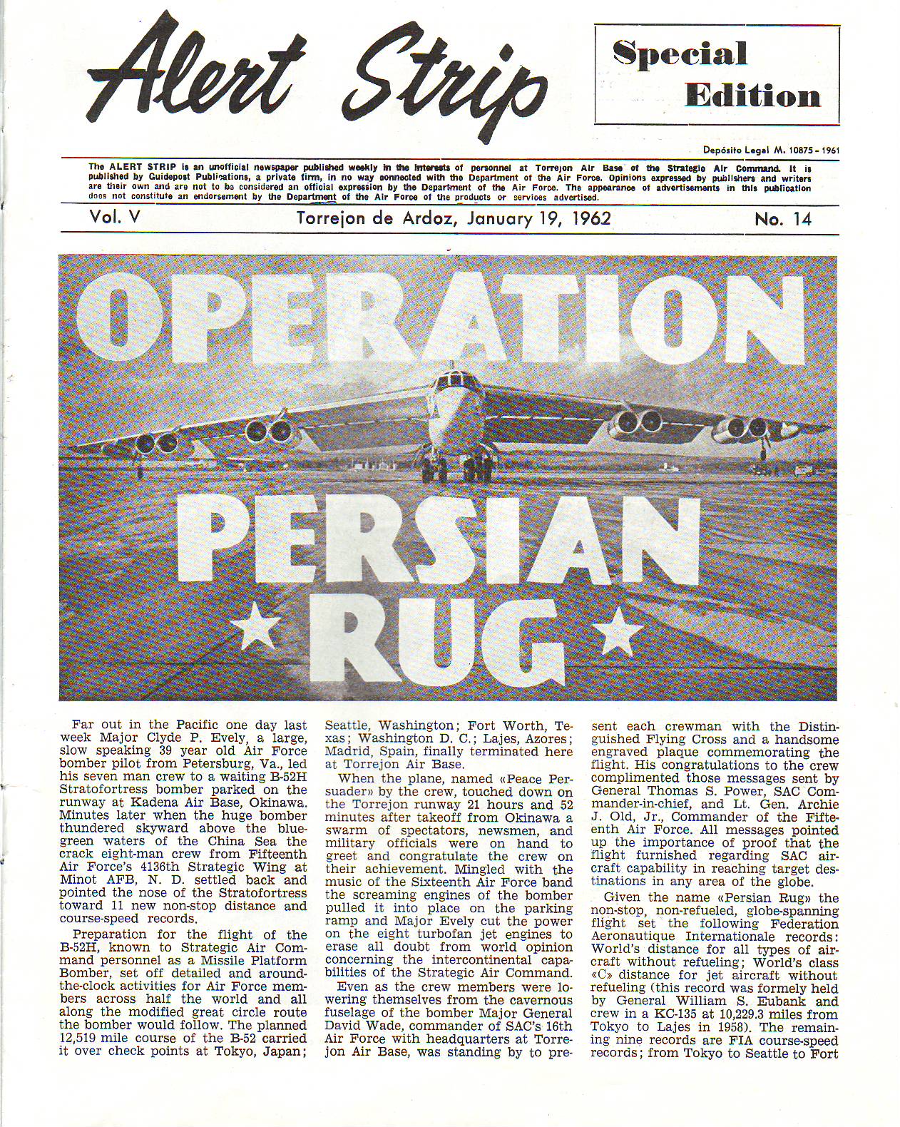 A look in history: Trip heard 'round the world > Air Force Global ...