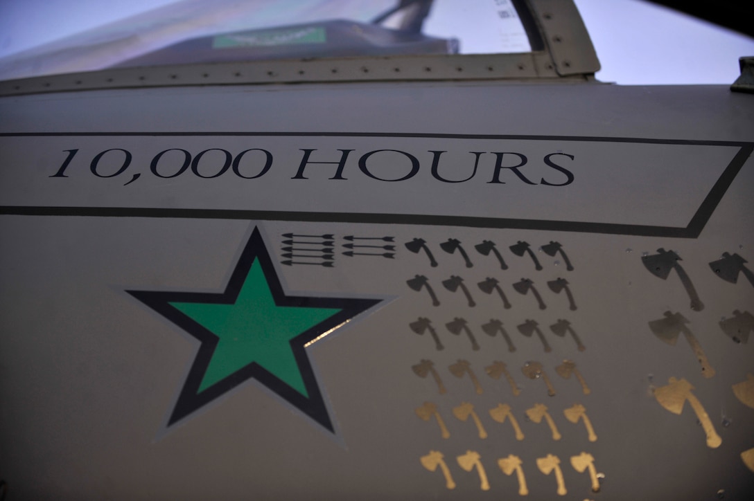 F-15E Strike Eagle #89-0487 reaches 10,000 logged flying hours