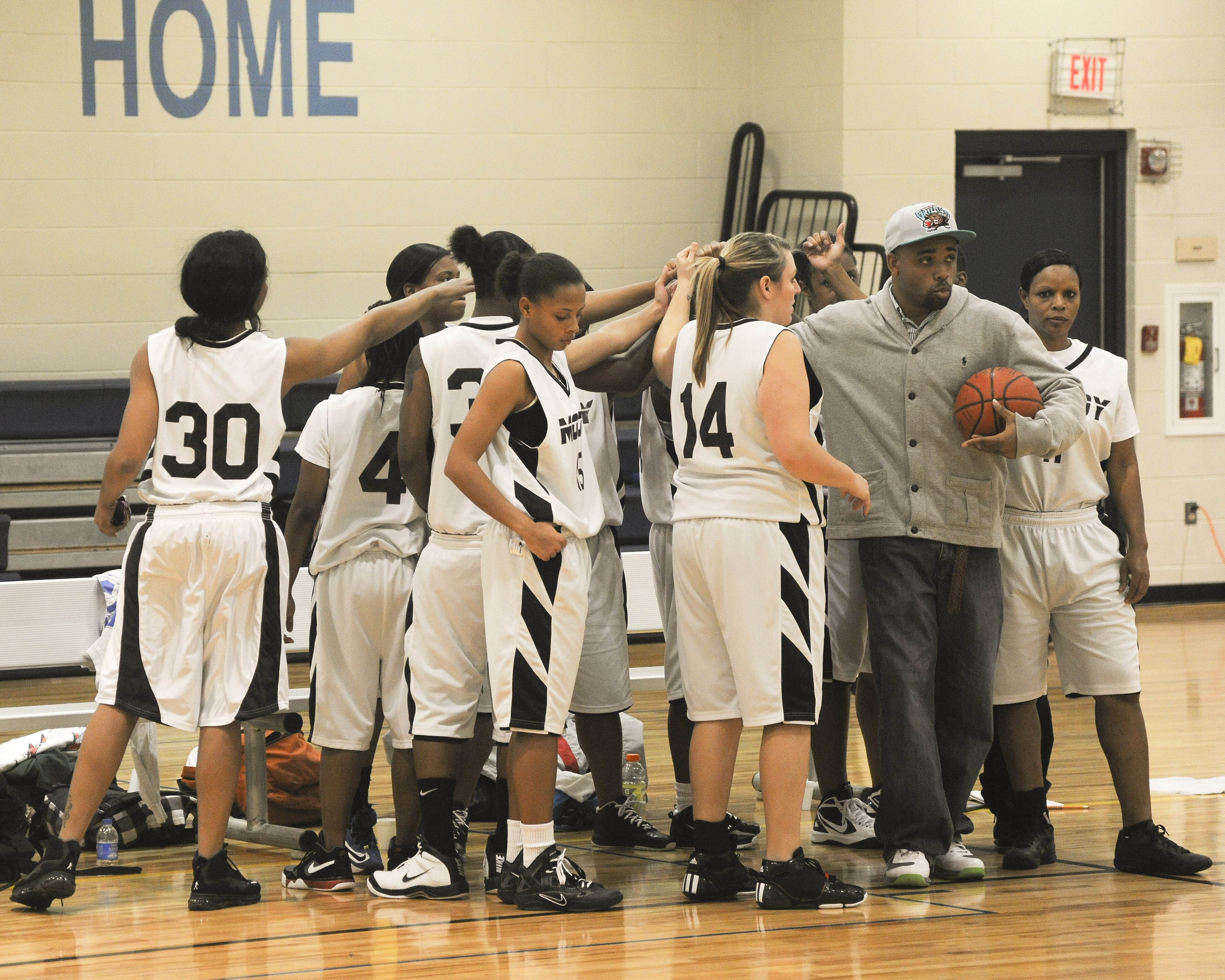 Team huddle