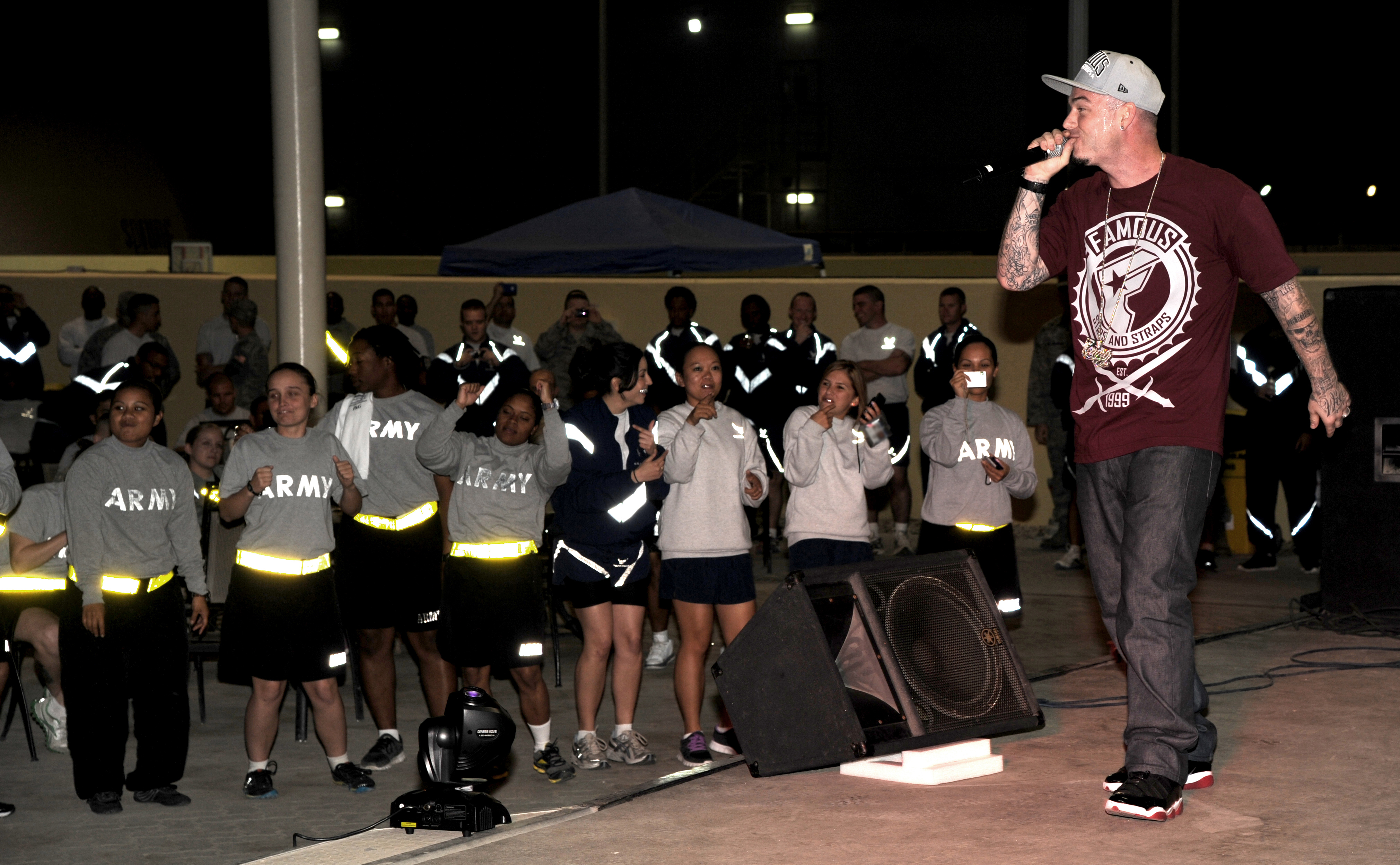Rapper Paul Wall visits 380th AEW > U.S. Air Forces Central > News