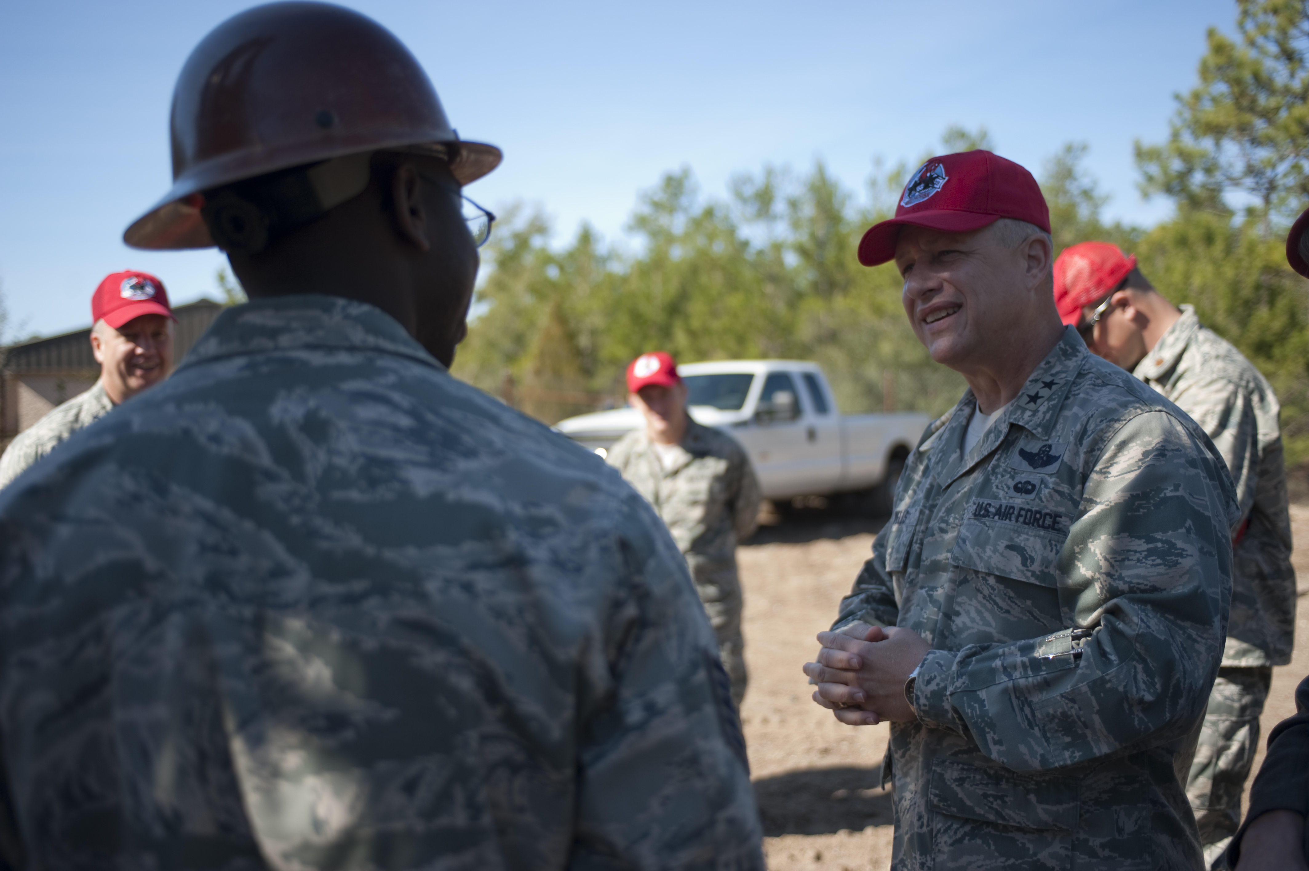 9th AF commander tours 823rd RED HORSE