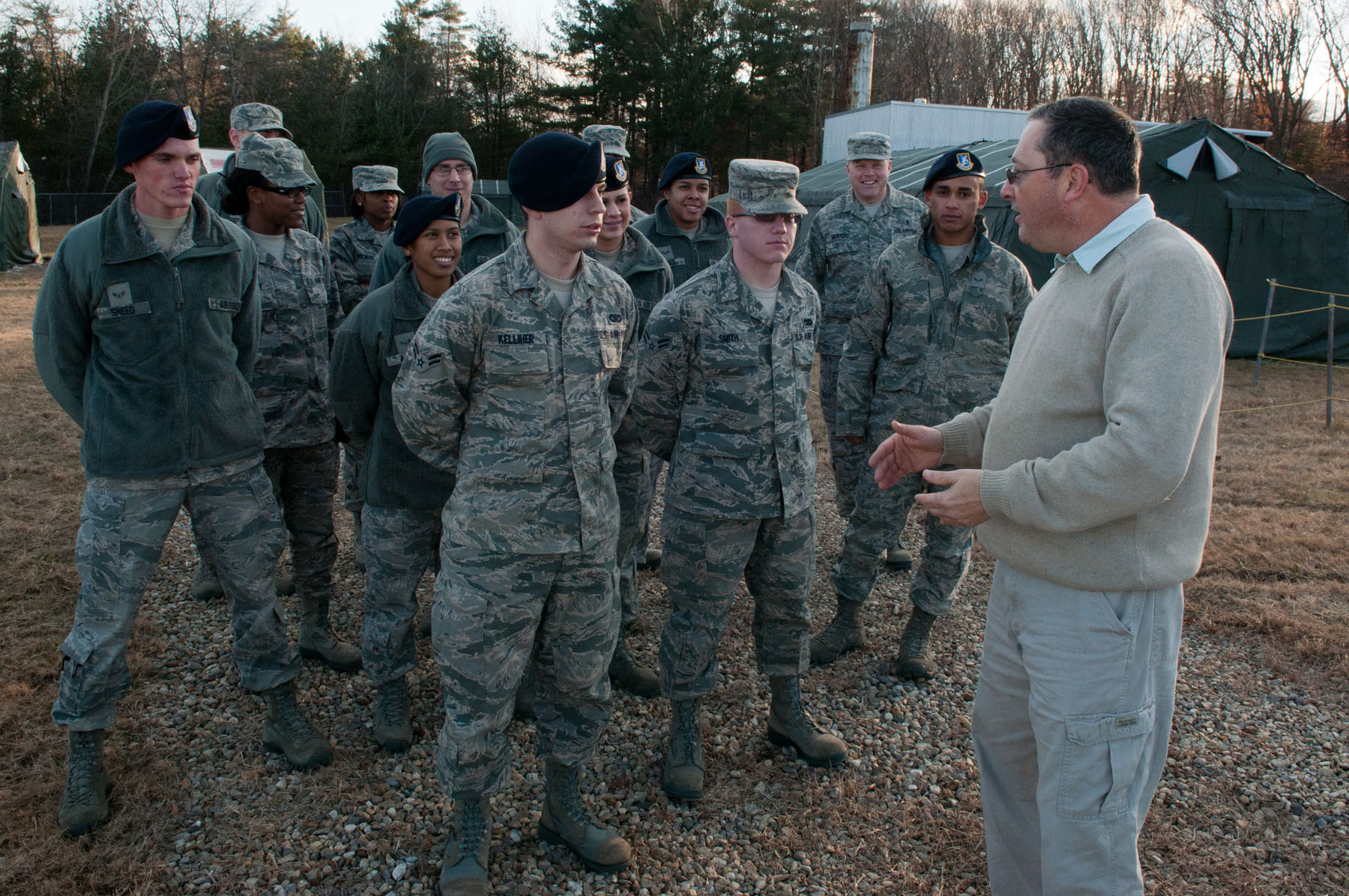 First term Airmen learn about base exercises