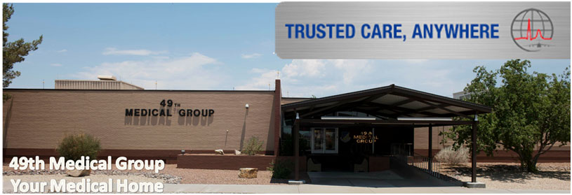 Header graphic for the 49th Medical Group webpage