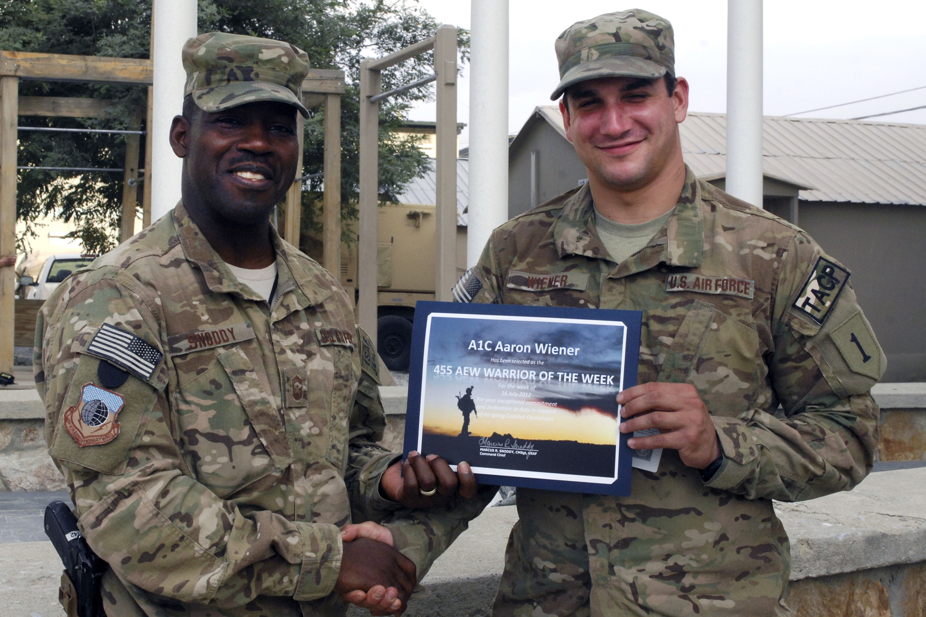 Warrior of the Week/A1C Aaron Wiener > U.S. Air Forces Central > Display