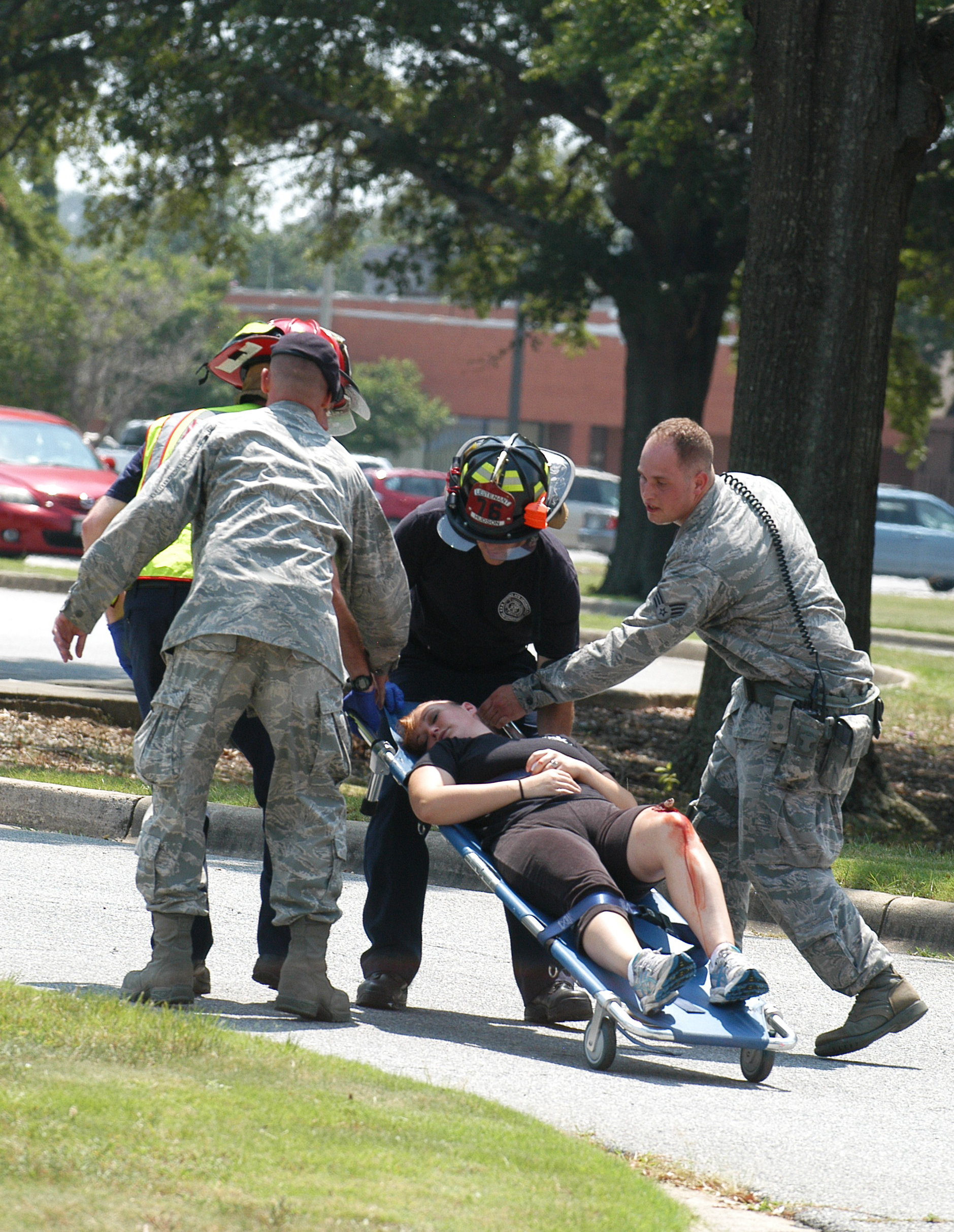 Active shooter exercise teams base, local law enforcement > Robins Air ...