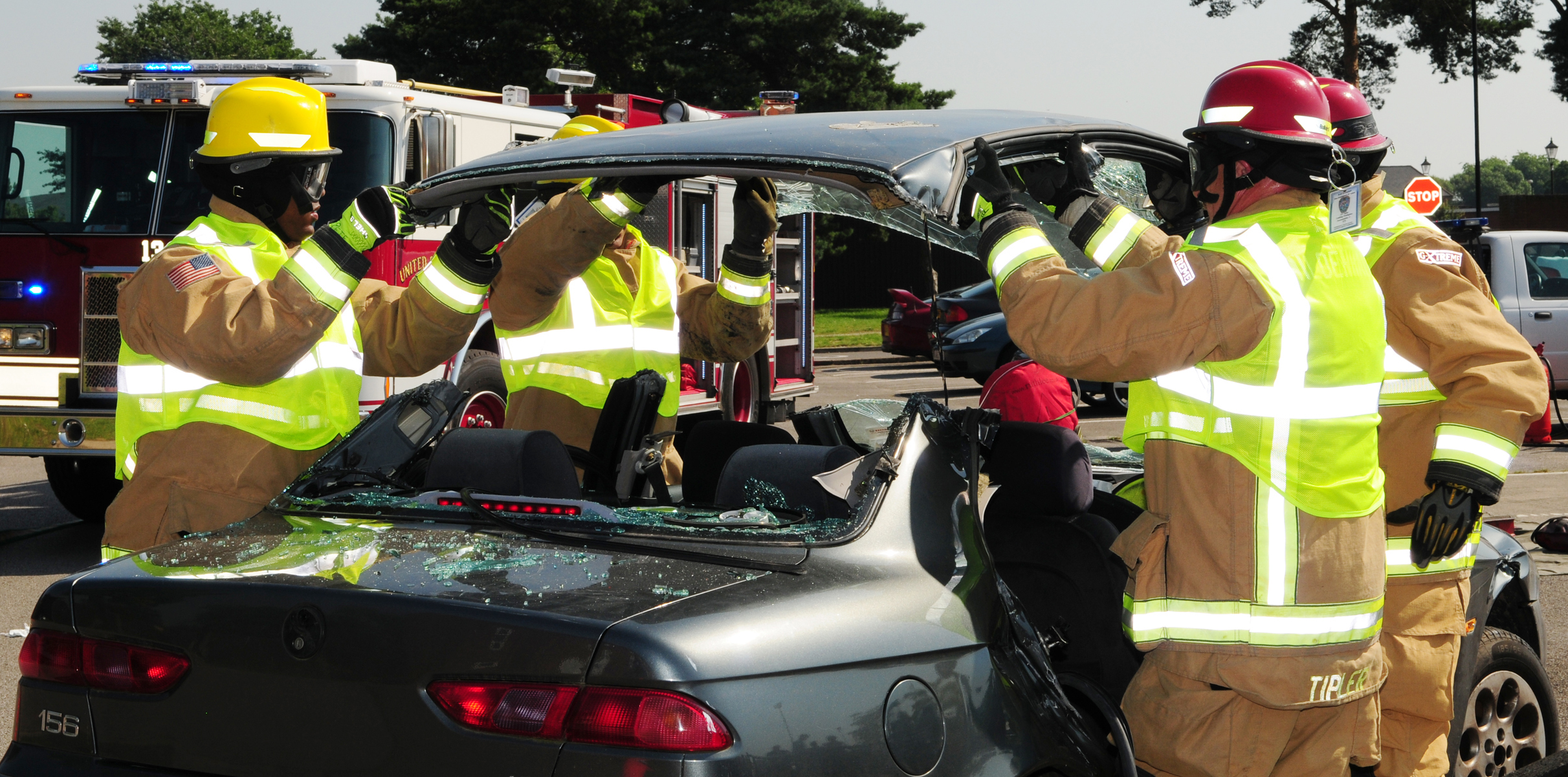 Firefighters demonstrate life-saving skills > Royal Air Force ...