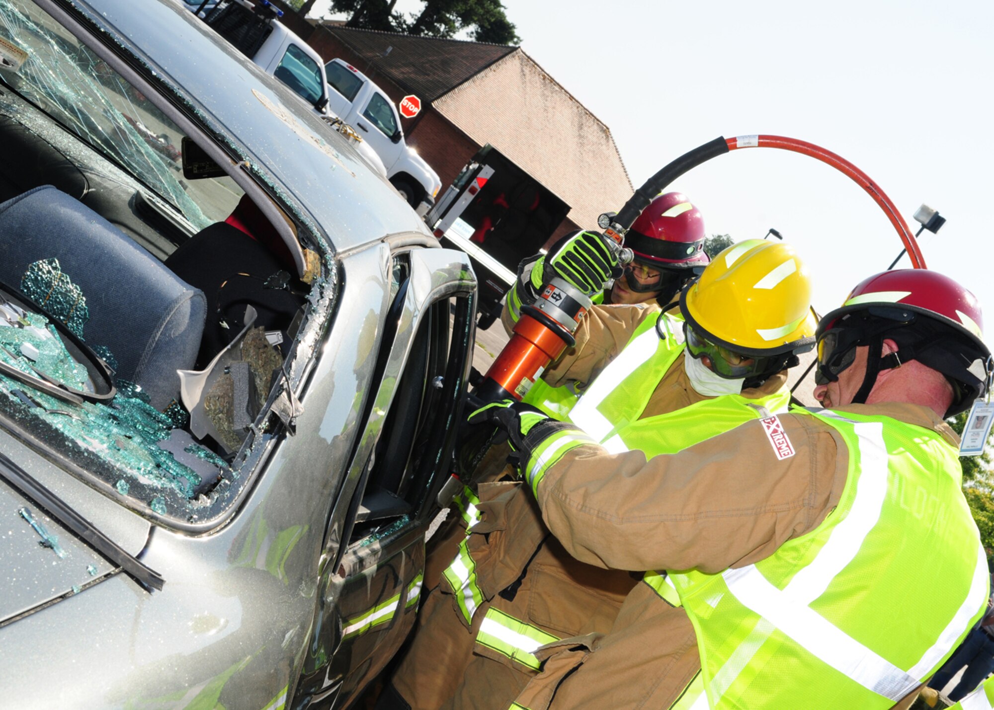 Firefighters demonstrate life-saving skills > Royal Air Force ...