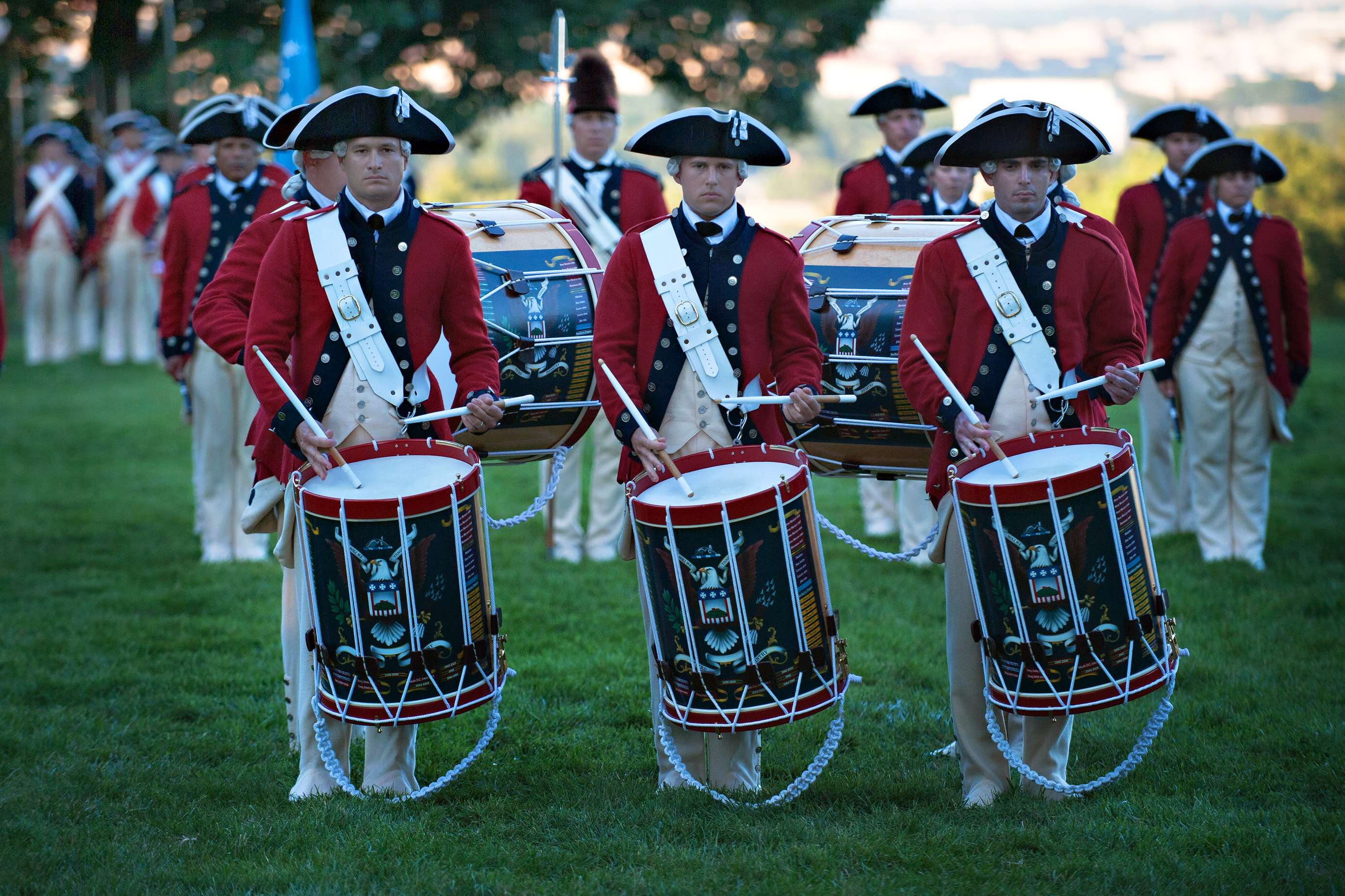 Army soldiers perform during Twilight Tattoo at Whipple Field on Joint ...